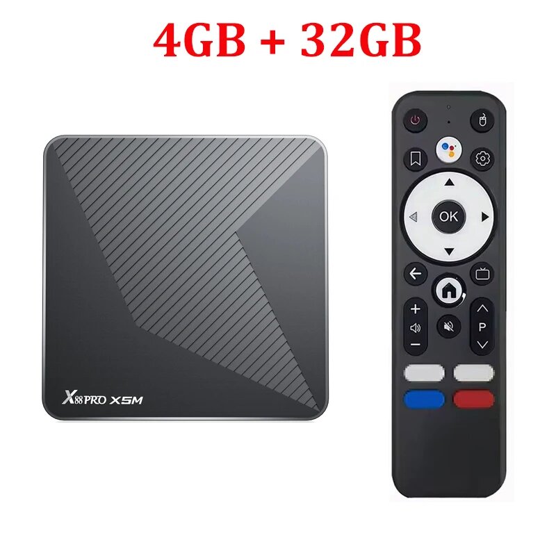 H96 X88 PRO X5M Android 14 Smart TV Box 4GB 64GB AU-штекер, 4G 32G
