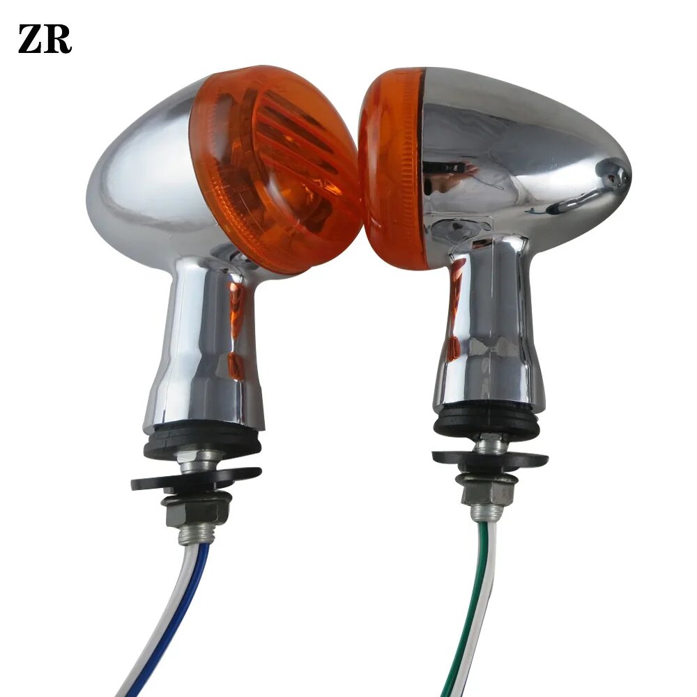 Для SUZUKI Boulevard M109R VRZ1800 2006-2013 07 08 мотоцикла 3-проводная задняя хромированная янтарная пуля указатель поворота индикаторная лампа orange 1Pair
