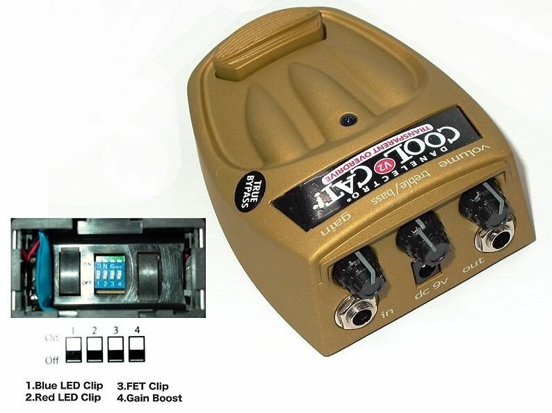 Гитарная педаль эффектов/ примочка Danelectro CTO2 Cool Cat Transparent Overdrive V2