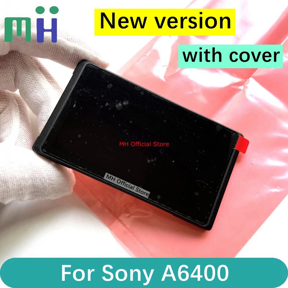 Новый ЖК-дисплей для Sony A6400 Alpha 6400 с защитной рамкой ILCE-6400 ILCE6400 Alpha6400, запасная часть для камеры