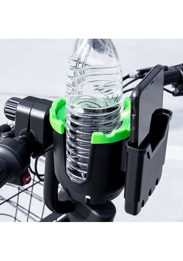 Универсальный вращающийся на 360 градусов держатель для стакана и телефона для детской коляски, мотоцикла, скутера, черный