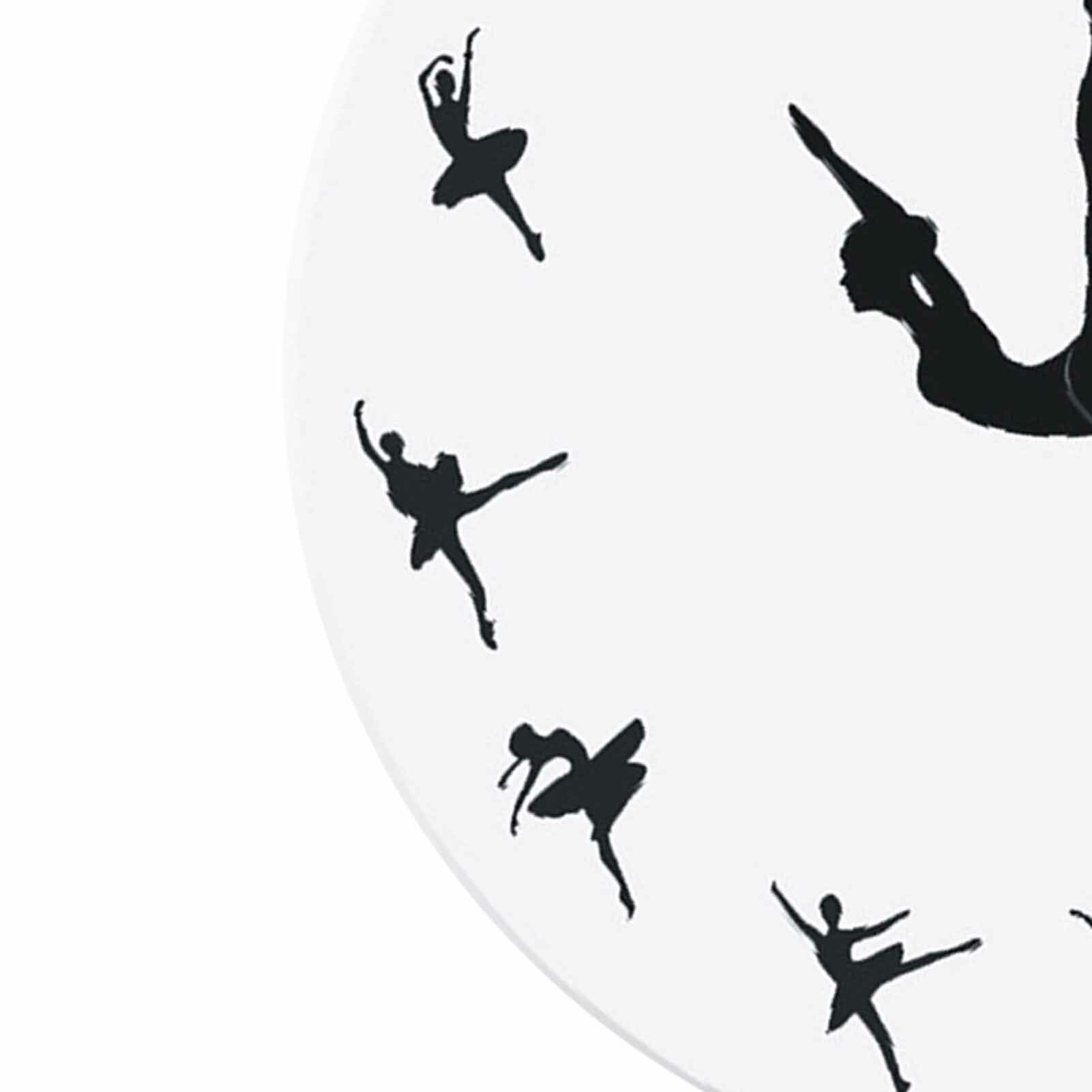 Настенные часы «Балерина» из бесшумного акрила, балет, танцы, подвесной декор для дома, гостиной, спальни