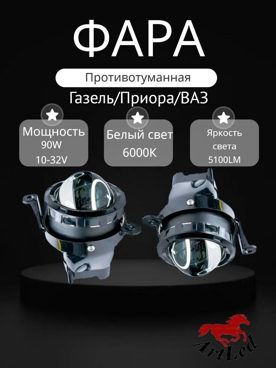 Лазерные противотуманные фары на газель приору шевролет ниву