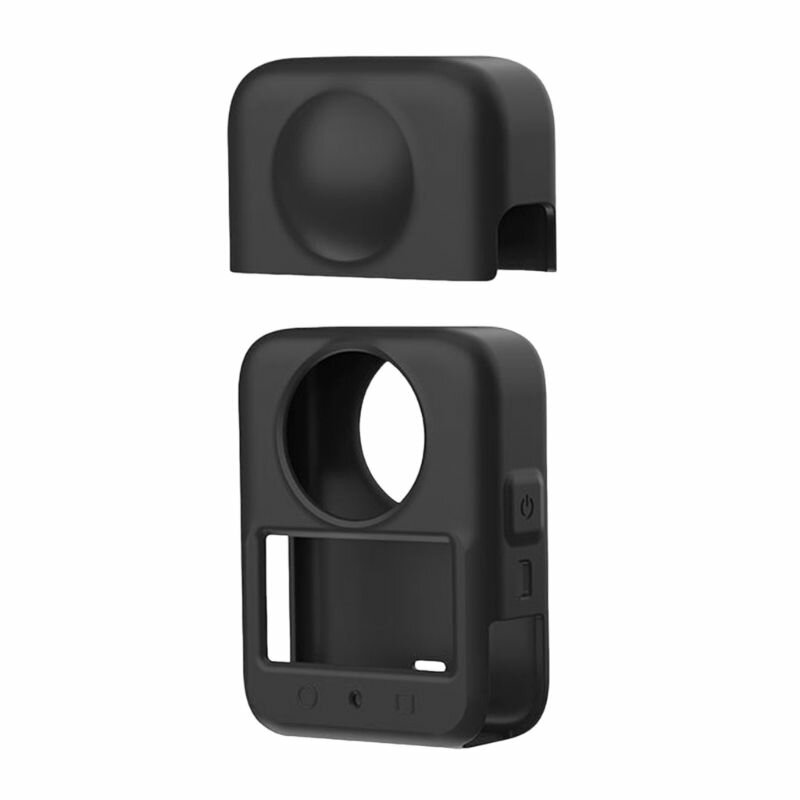 Силиконовый защитный чехол для 360 экшн-камеры, мягкий протектор, Черный цвет