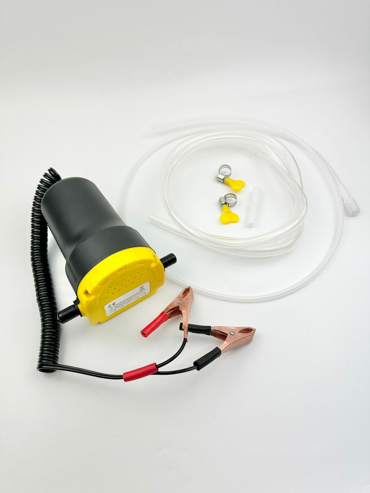 Насос для откачки масла через щуп и топлива 12V -5А, 60 W, 3л/мин с зажимами крокодилами