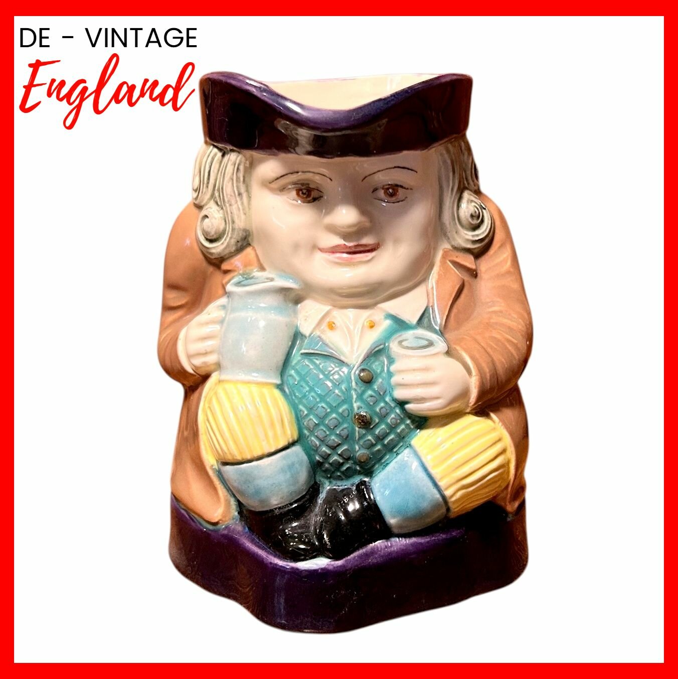 Кувшин Тоби - Глашатай, винтаж. Англия