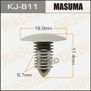 Клипса (пластиковая крепежная деталь) Masuma арт. kj-811