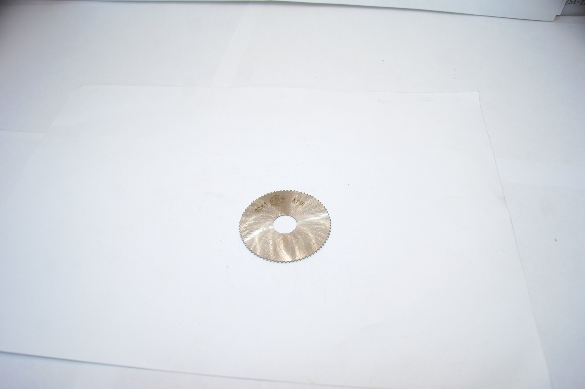 Фреза отрезная дисковая по металлу 50х1х13мм. z 80 Р18 СССР без фаски