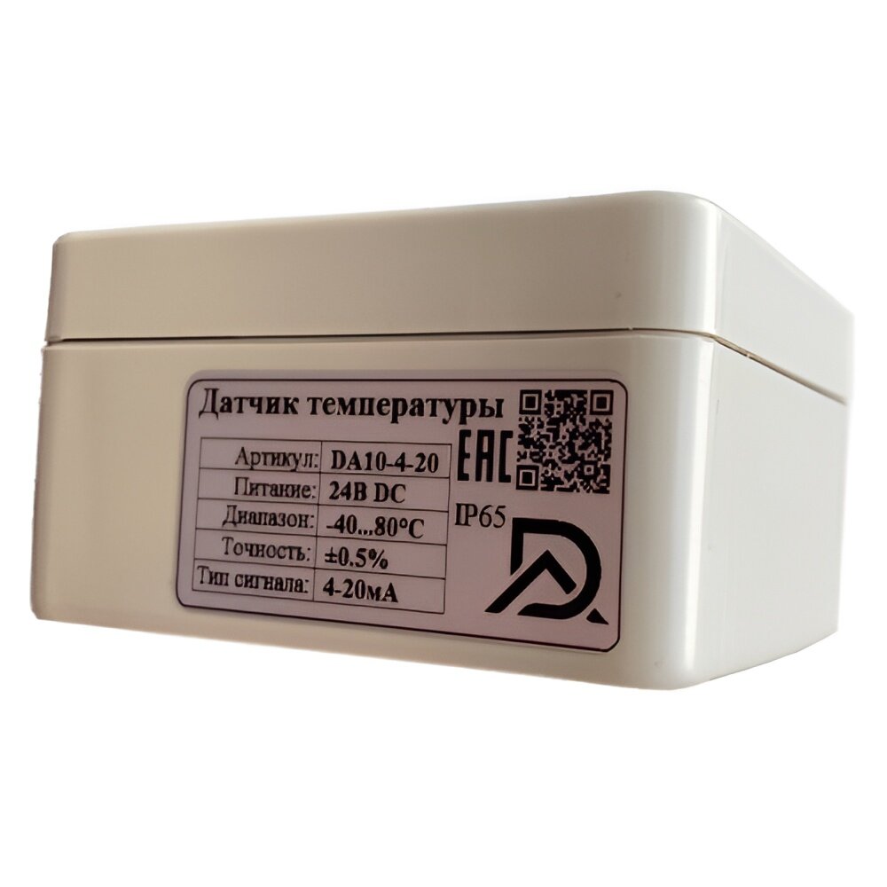DA10-4-20 Датчик температуры с аналоговым выходом 4-20мА 24В, сенсор 50мм