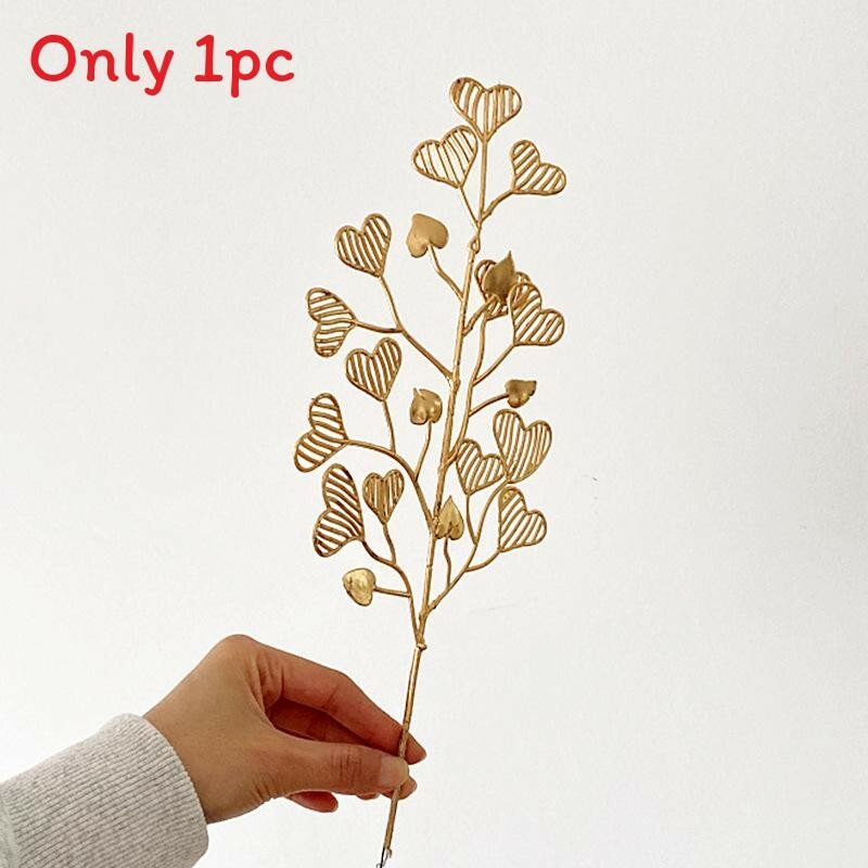Artificial lucky fruit and golden leaves for photography props and wedding decor