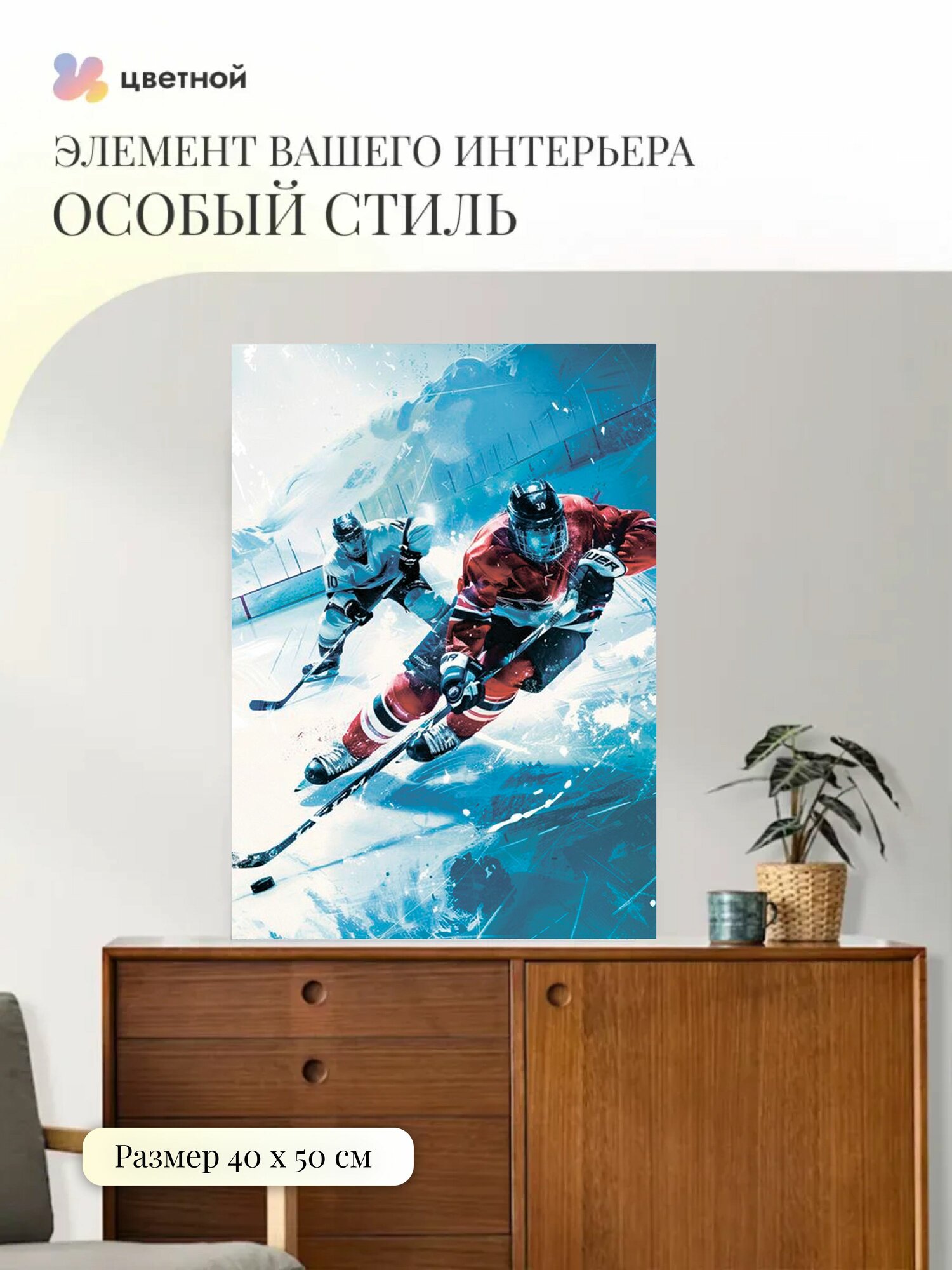 Картина по номерам Хоккей