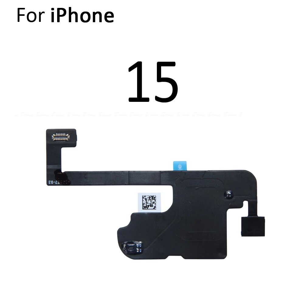 Передний верхний наушник, датчик света, гибкий кабель приближения, водонепроницаемая наклейка, детали микрофона для iPhone 13 mini 14 15 Plus Pro Max No Speaker 15