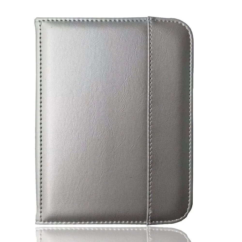 Кожаный чехол-книжка для Barnes & Noble Nook 2 Touch afesar Silver