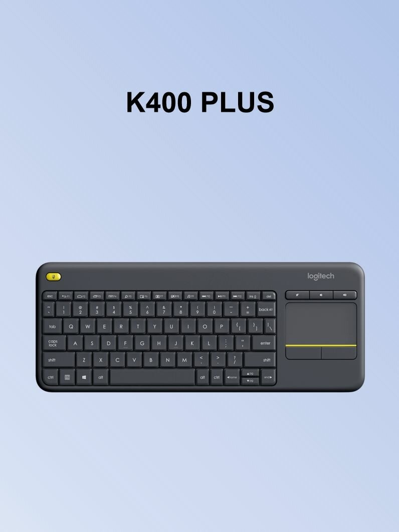 Беспроводная сенсорная клавиатура Logitech K400 Plus