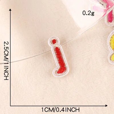 Вышитые буквы для рукоделия Story Розовый, J