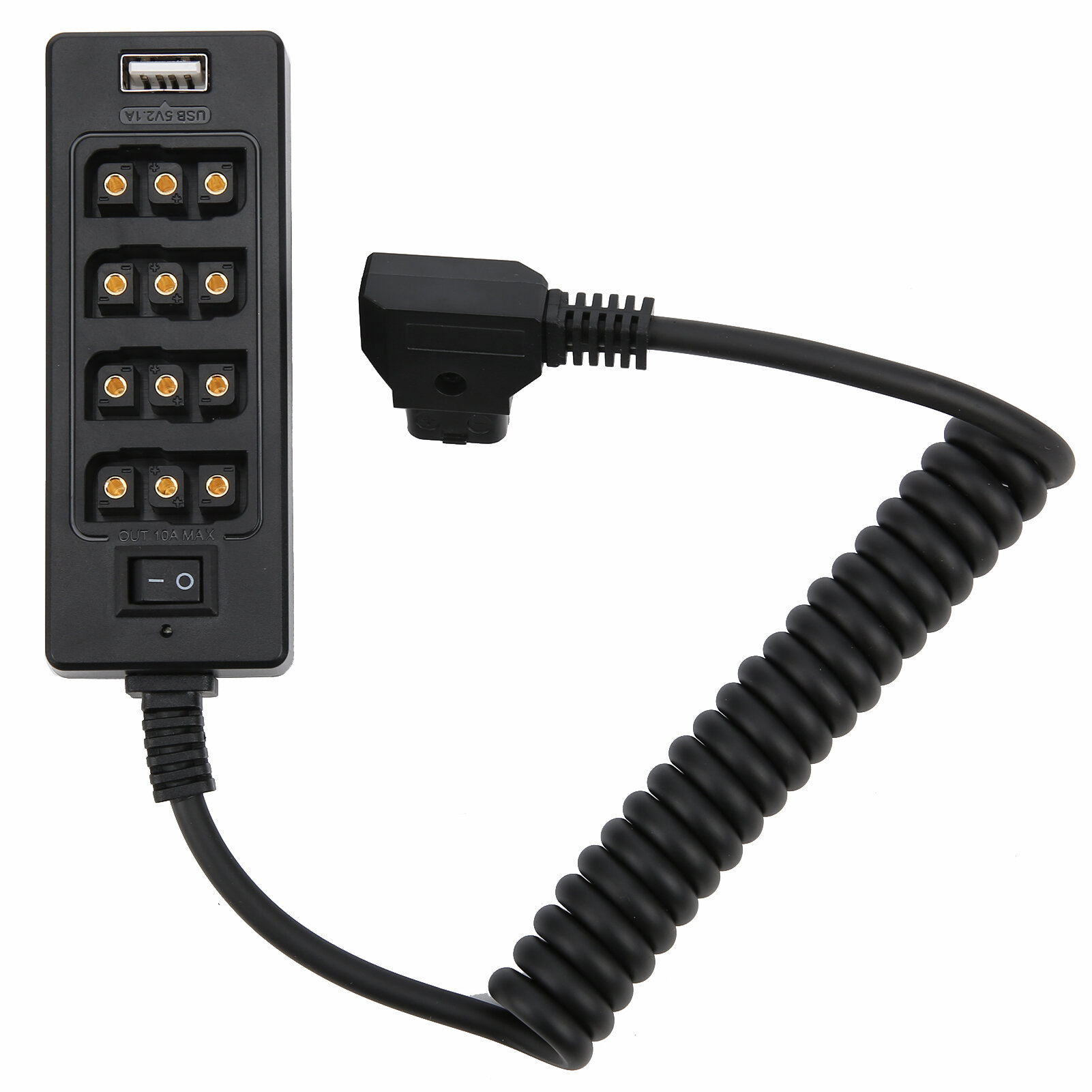 DTAP Male to 4Port DTAP Female Hub Разветвитель кабеля питания для аккумулятора камеры VLock