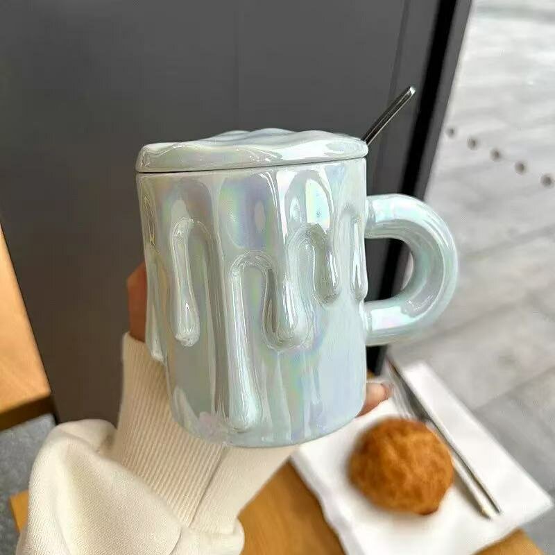 Modi кружка керамическая с крышкой блестящая пинтерест