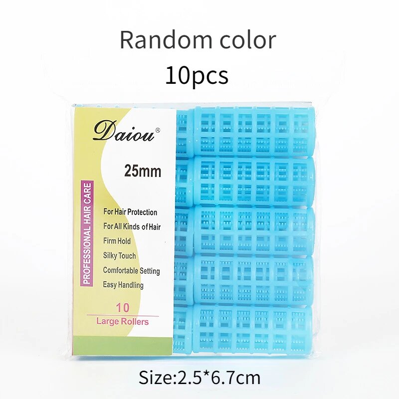 Ленивые бигуди из пластика 2.5cm 10pcs random