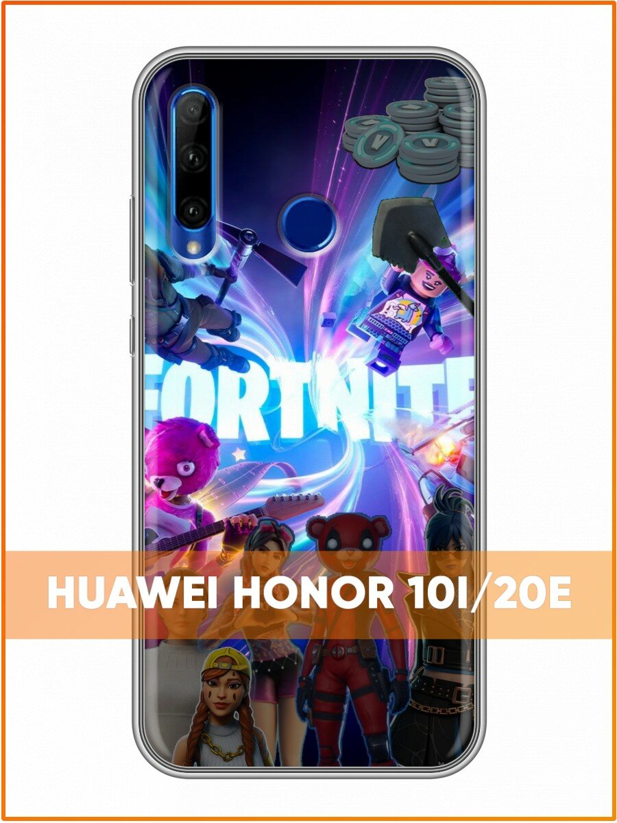 Чехол для Huawei Honor 10i, Huawei Honor 20e с принтом для мальчиков Фортнайт (Хуавей хонор 10и, Хуавей хонор 20е)
