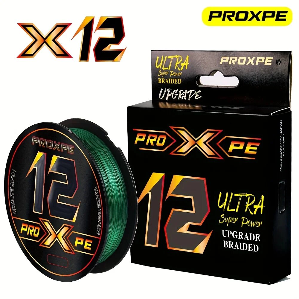 PROXPE 12-жильная плетеная леска для карпа 100м