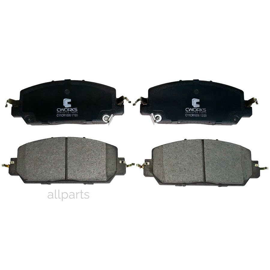 CWORKS C11CR1026 Тормозные колодки передние, Low Metallic