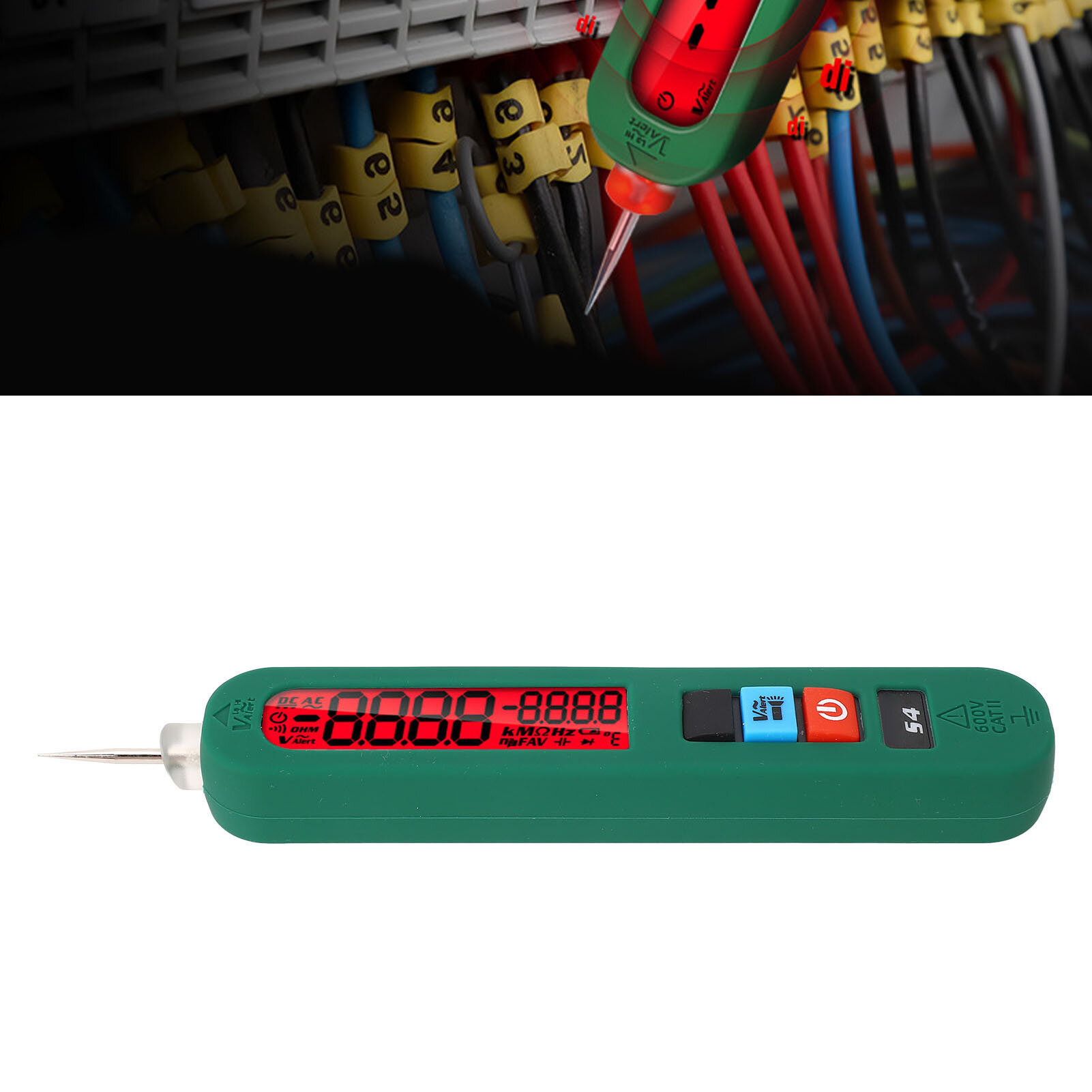 BSIDE S4 интеллектуальный датчик тестер напряжения цифровая тестовая ручка вольтметр поиск точки останова нейтральный провод под напряжением идентификация