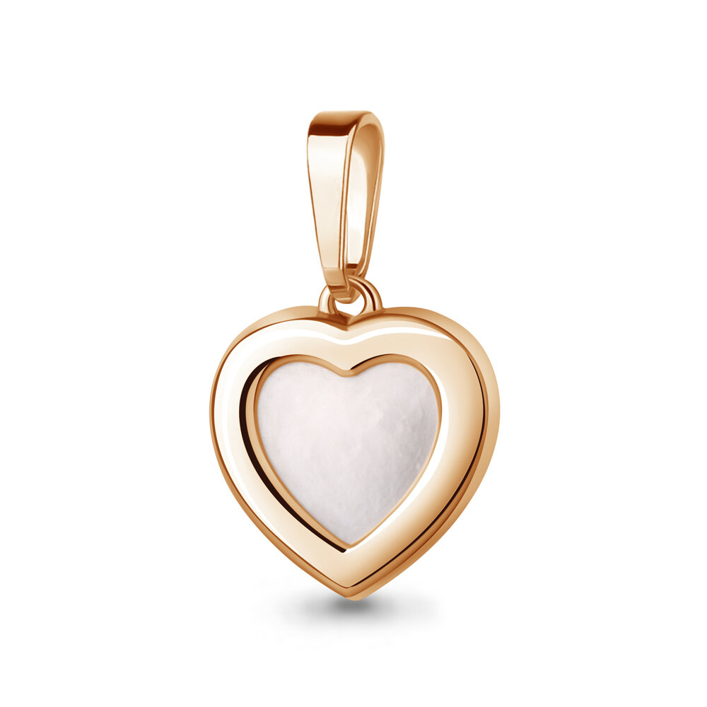 Подвеска, серебро, 925 проба, золочение, родирование, перламутр