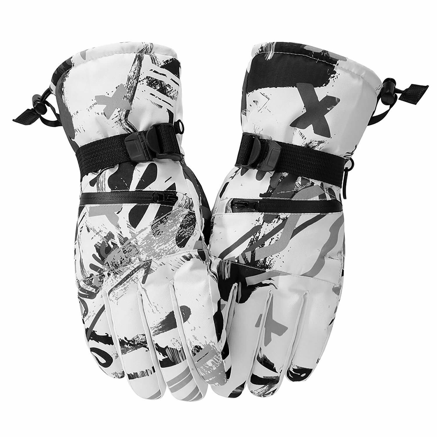 Перчатки для сноуборда и лыж зимние с флисовым подкладом ветрозащитные с тачскрином для спорта циклинга мототехники работы на открытом воздухе, размеры S/M/L/XL, цвета Серый/Черный/Красный/Оранжевый/Розовый/Светло-зеленый/Синий/Темно-синий, материал