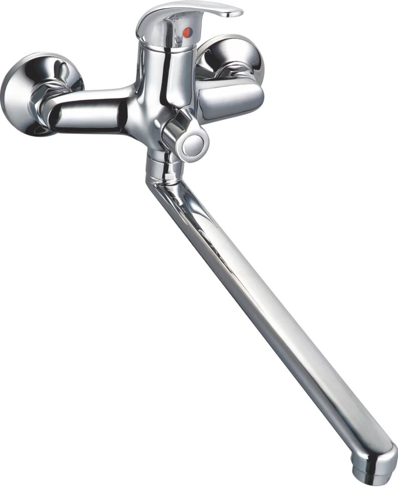 Смеситель для ванны Rush Vrangel VR7114-51 универсальный, с душевым гарнитуром, хром