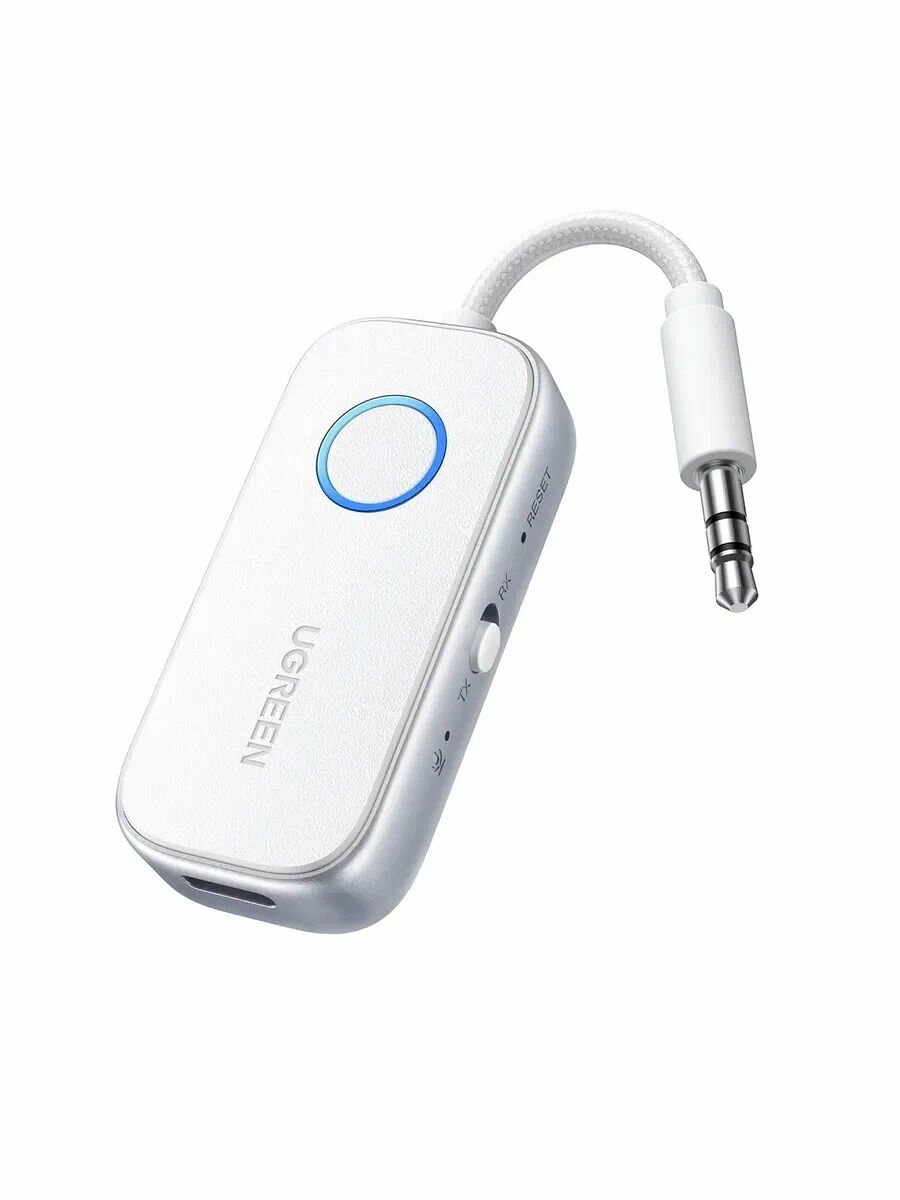 Адаптер Bluetooth приемник / передатчик UGREEN CM872 (45812) Bluetooth 5.4 Audio Receiver / Transmitter. Цвет: белый.