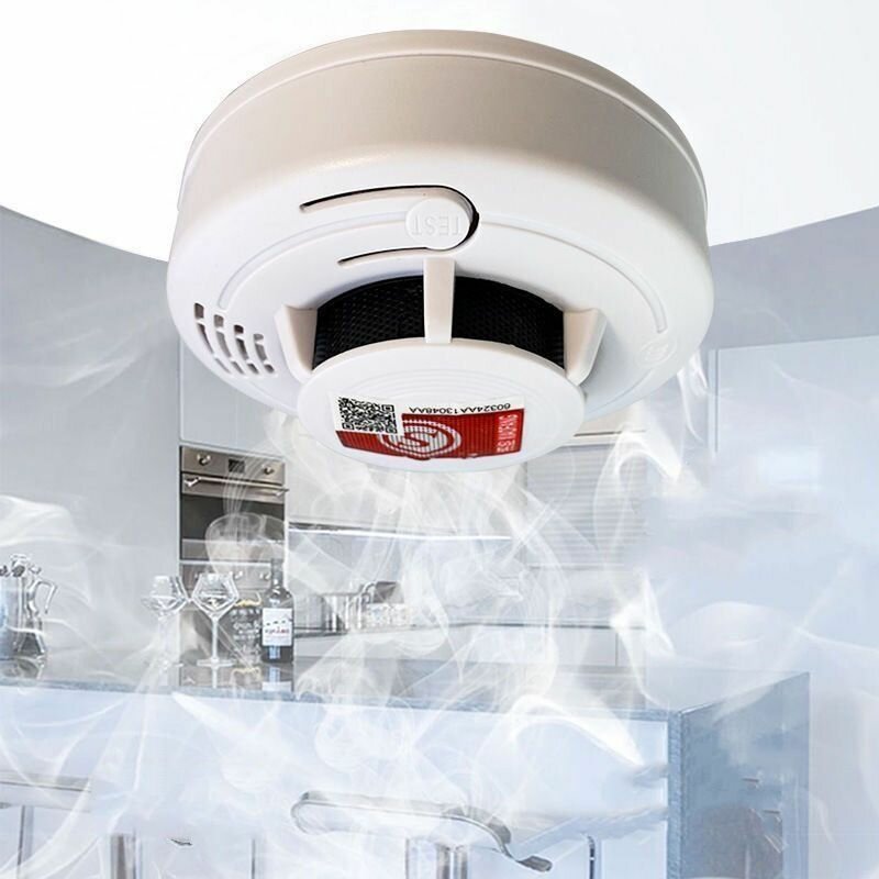 Датчик угарного газа и дыма для дома, пожарный извещатель