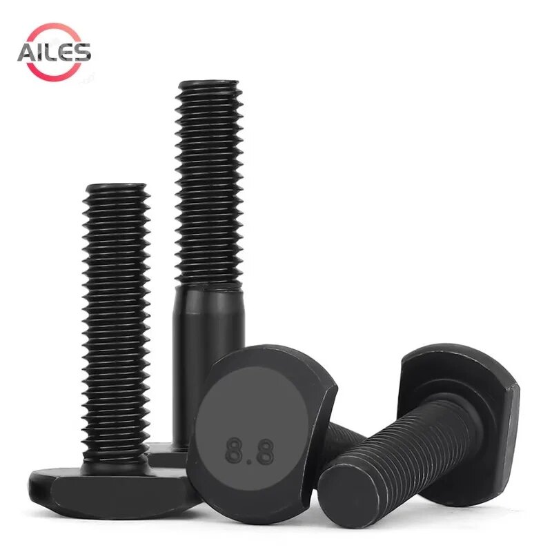 Углеродистые болты M6 M8 M10 M12 T-образный винт M12x45mm 5pcs