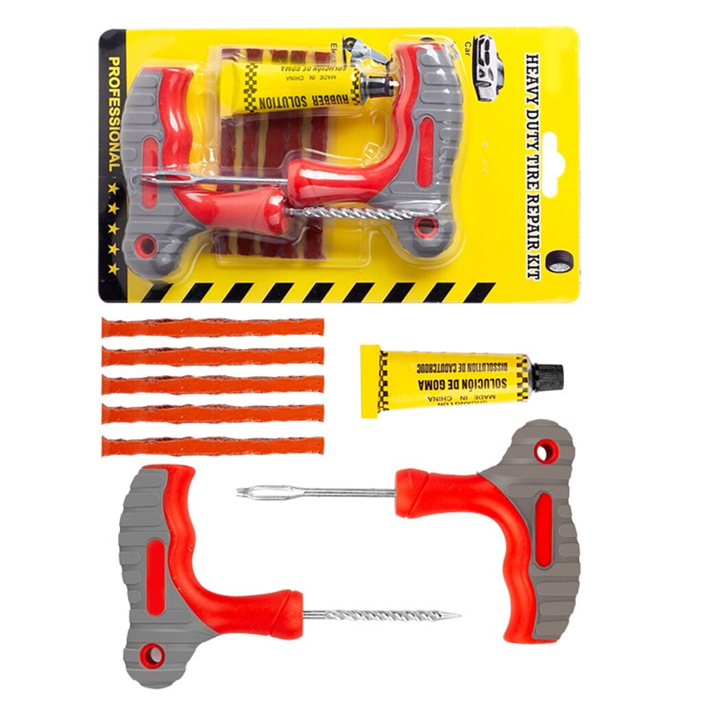 Простой в ремонте Инструмент для ремонта проколов шин для автомобилей мотоциклов Комплект для ремонта шин