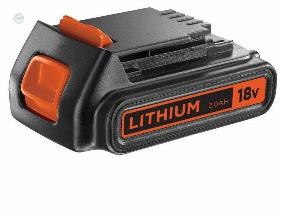 Аккумулятор BLACK+DECKER BL2018 18В 2Ач Li-Ion, запасная батарея для электроинструмента, долгая работа без подзарядки, совместимость с системой 18 Вольт