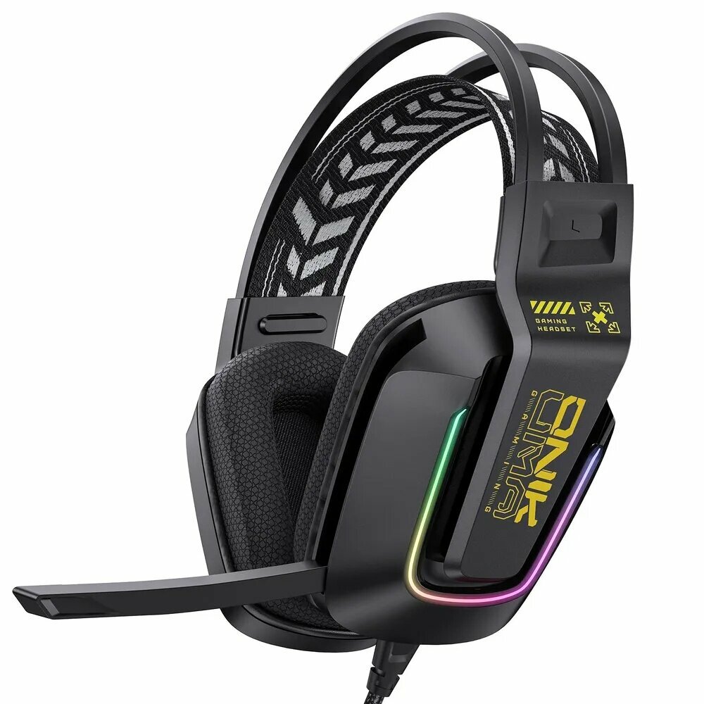Наушники игровые с микрофоном проводные X13 / подсветка / 3.5 мм USB