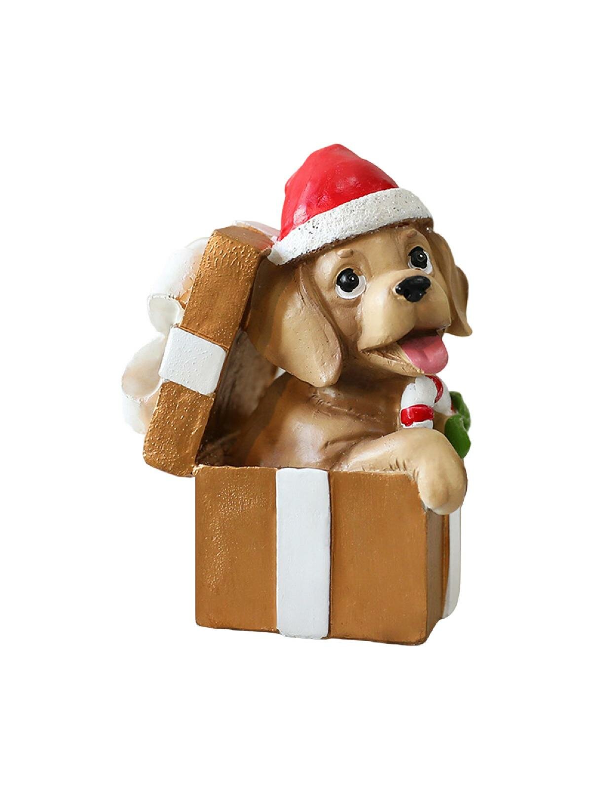 Сезонная подарочная коробка для собак, украшение для подоконников, праздничного стола