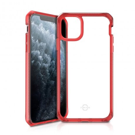 Чехол-накладка ITSKINS HYBRID FROST (MKII) для Apple iPhone 11 Pro 5,8" прозрачный/красный