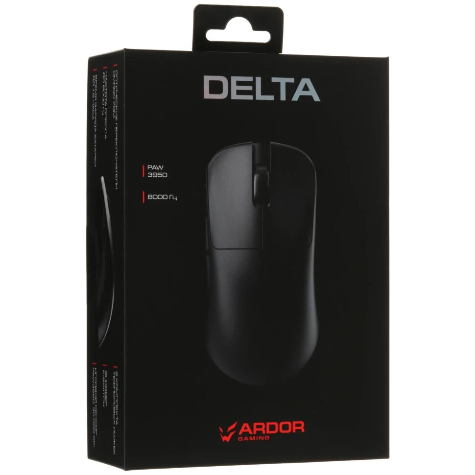 Мышь беспроводная/проводная ARDOR GAMING Delta [ARDW-DT3950-BK] черный