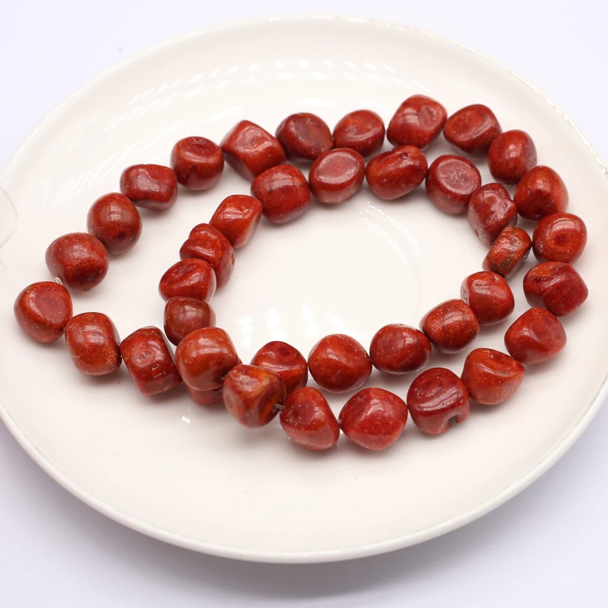 Полуфабрикаты из красного коралла 10-11 мм