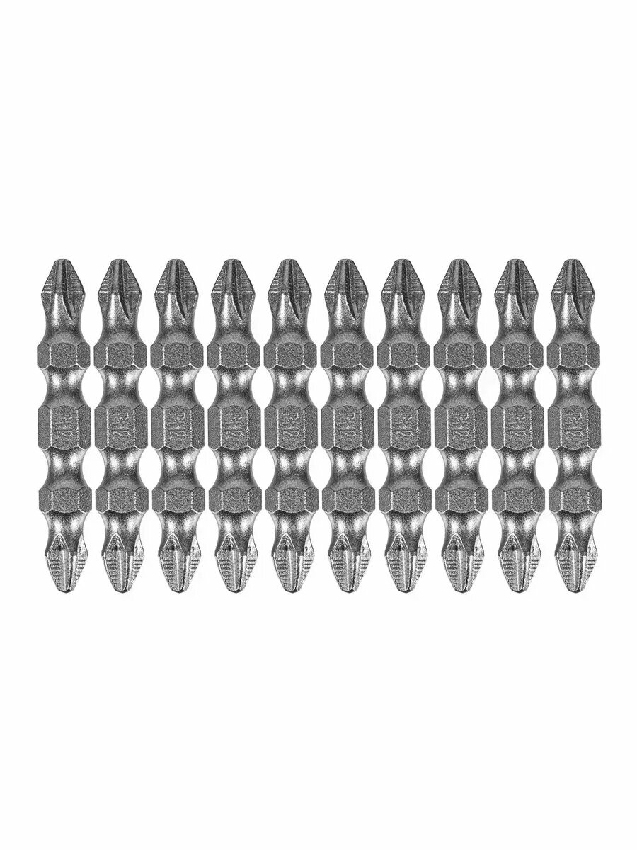 Набор бит для шуруповерта PH2-PH2x45, S2, 10 шт DENZEL 11673