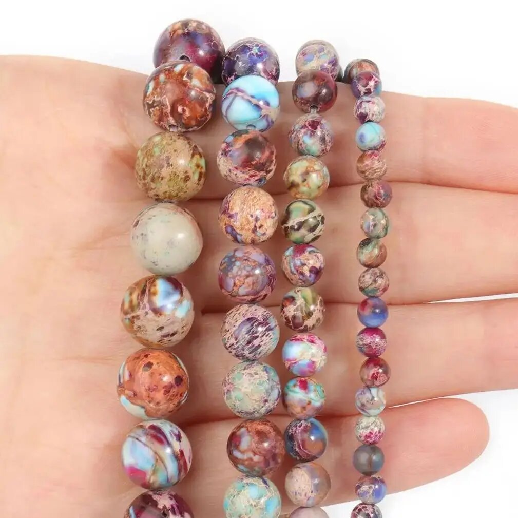 Бусины из белого лунного камня Kuoyu 6 8 10 мм 8mm approx 46pcs, Emperor Stone