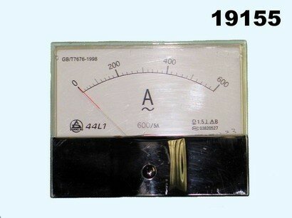 Измерительная головка амперметр 600/5А 100*80мм AC