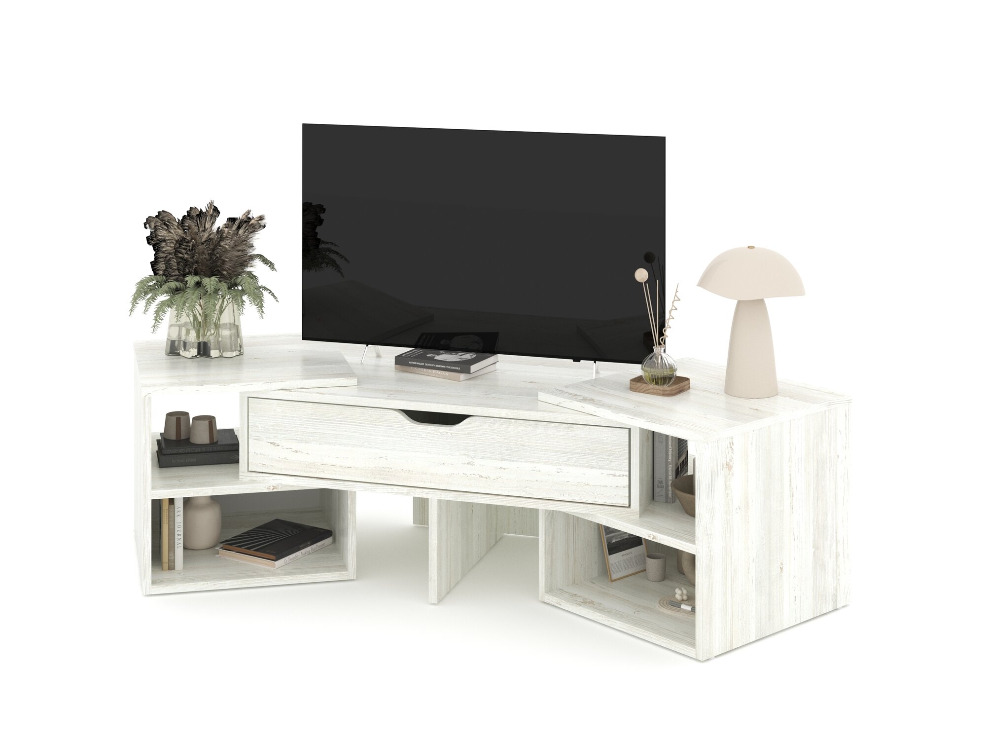 Есэндвич Смарт 6 Тумба под телевизор прямая/угловая 140х45х40 см (Сосна винтерберг)