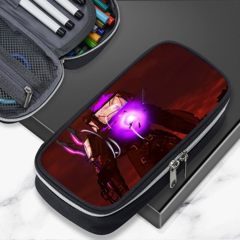 Пенал-органайзер для школьных принадлежностей для мальчиков, большой вместимости, с дизайном «Трехкорпусная проблема»