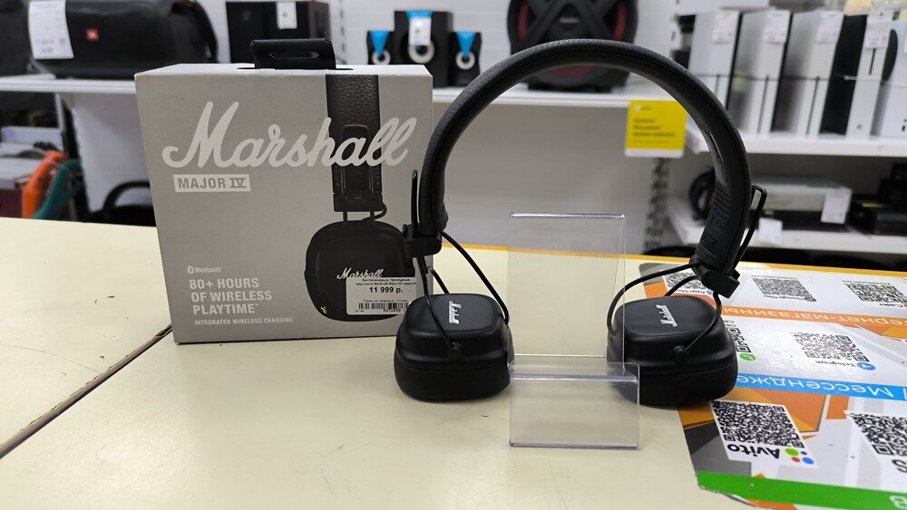 Накладные беспроводные наушники MARSHAL Major IV 4 б/у, уценка