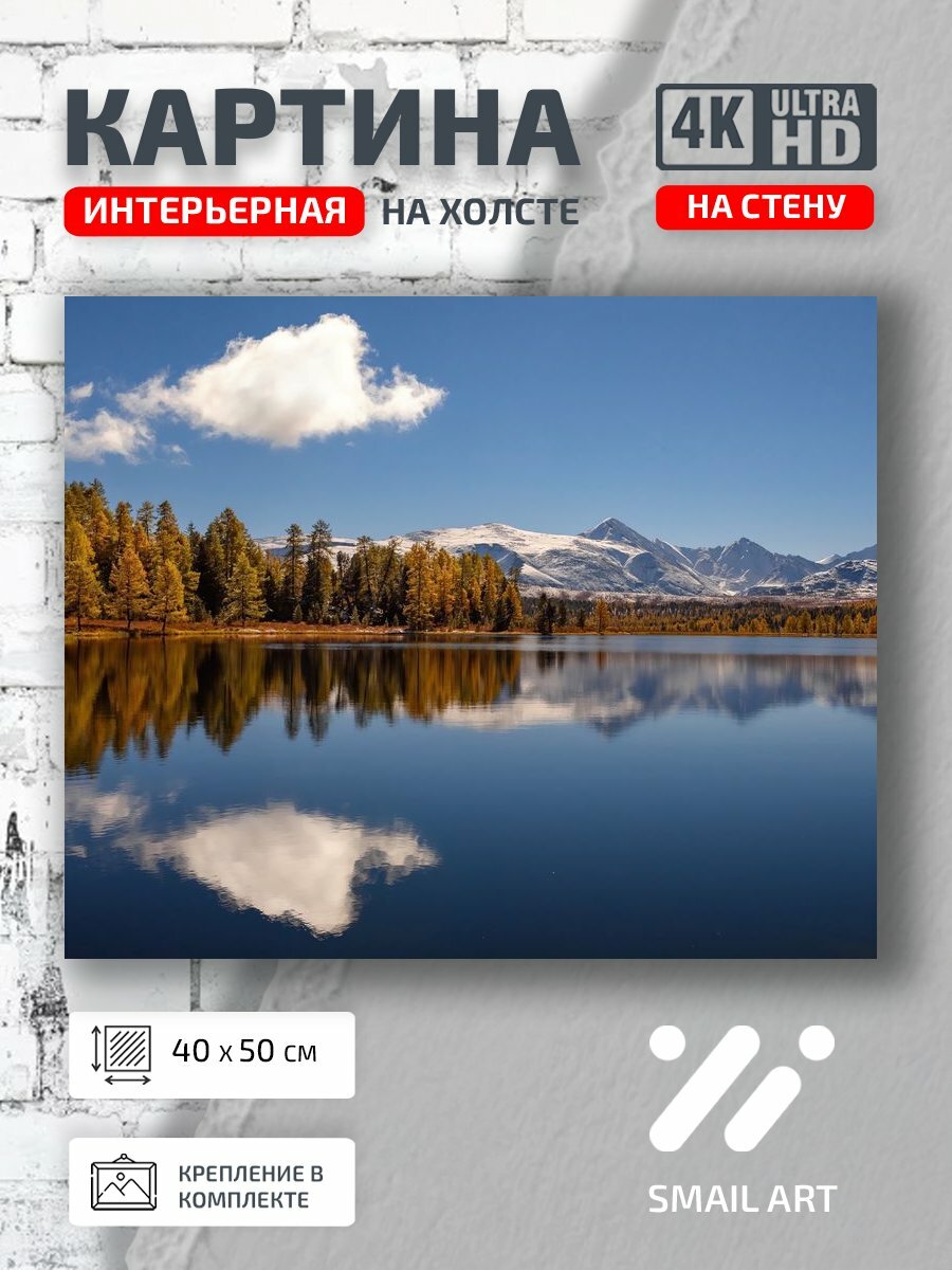 Картина на холсте интерьерная 40 на 50 на стену Горы Landscape для гостиной пейзаж интерьер