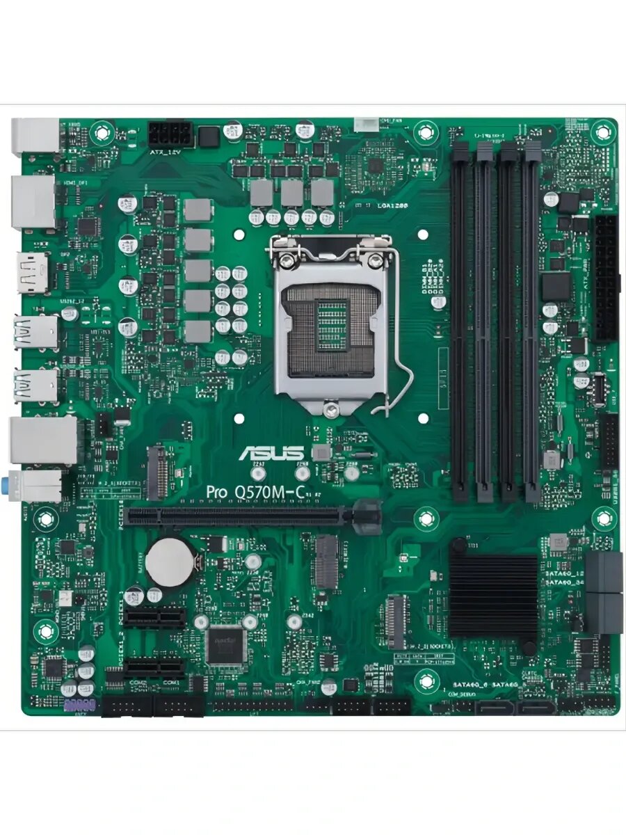 Материнская плата Pro Q570M-C CSM (LGA1200, mATX)
