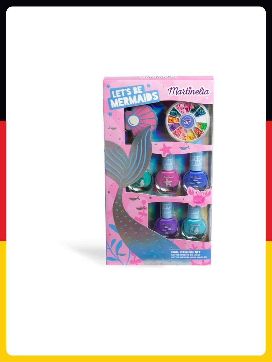 Набор декоративной косметики детский Martinelia Let's be Mermaid Nails Design Kit Set for nails for children 3+