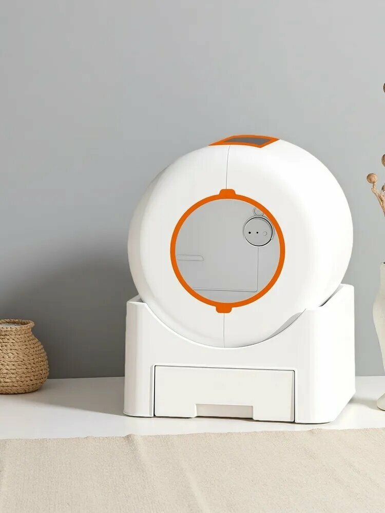 Полностью автоматический интеллектуальный лоток для кошачьего туалета с открытой крышкой, русская операционная система