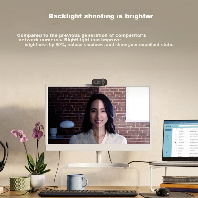 Logitech Brio 95 Full HD Webcam Video Conference Live Camera Video Call Computer Laptop Camera with Microphone Commercial Version Black